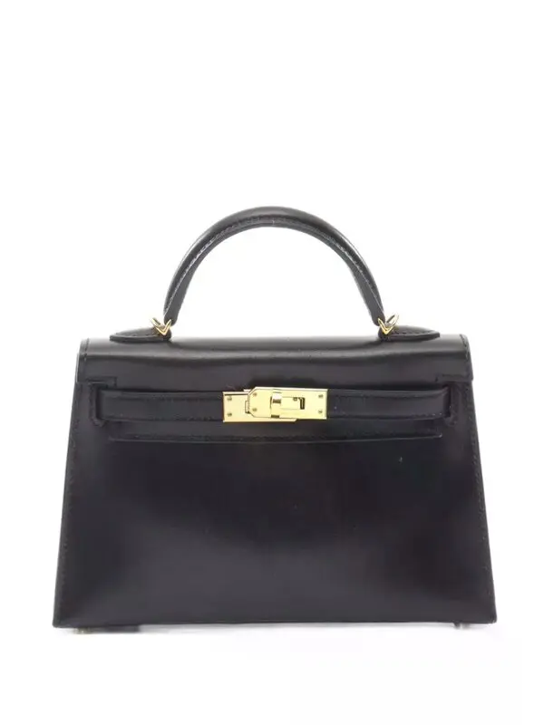 Hermès Mini Kelly Two-way Handbag - Black