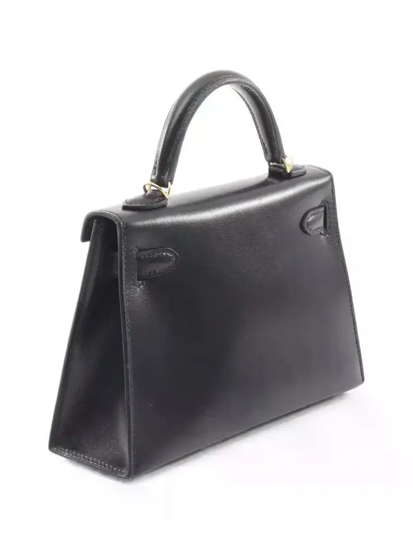 Hermès Mini Kelly Two-way Handbag - Black