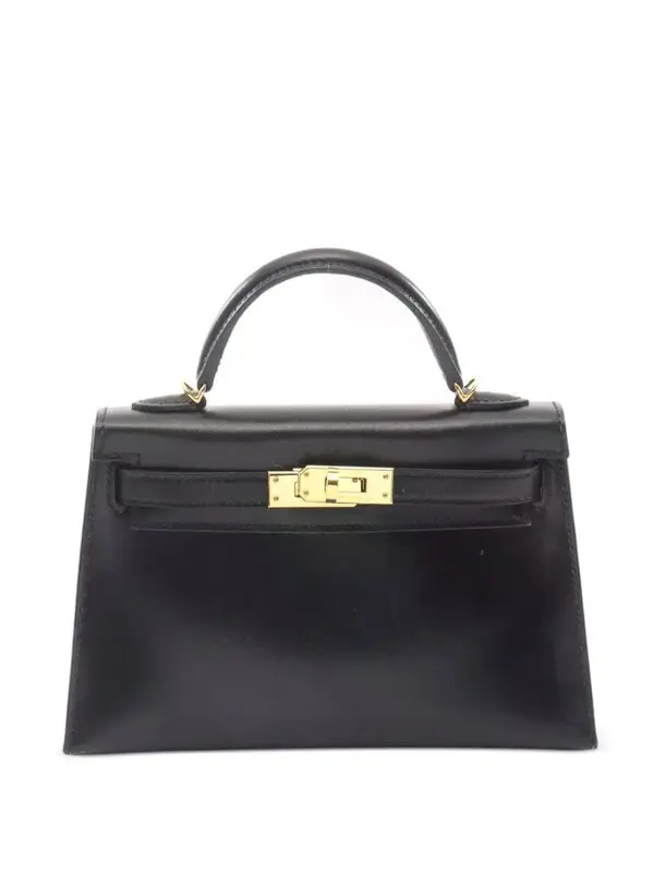 Hermès Mini Kelly Two-way Handbag - Black