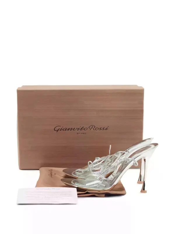 GIANVITO ROSSI Ankle-wrap Sandals - White
