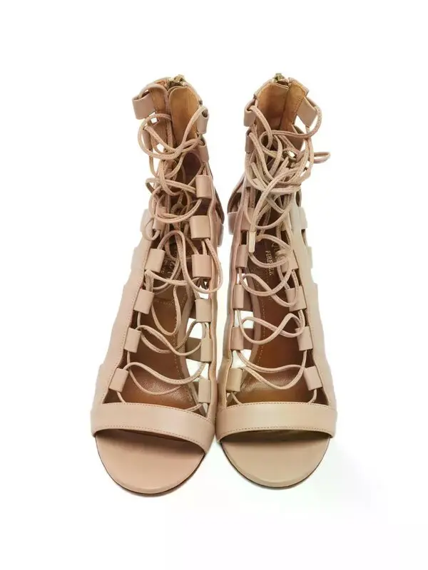 AQUAZZURA Amazon 105 Ankle-tie Sandals