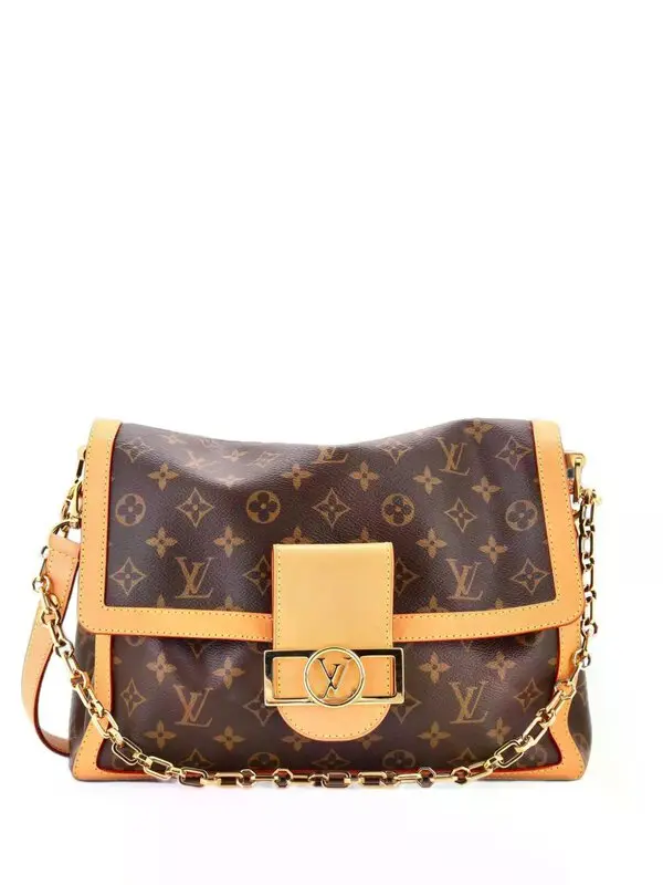 LOUIS VUITTON Dauphine Soft Monogram Canvas Gm Shoulder Bag