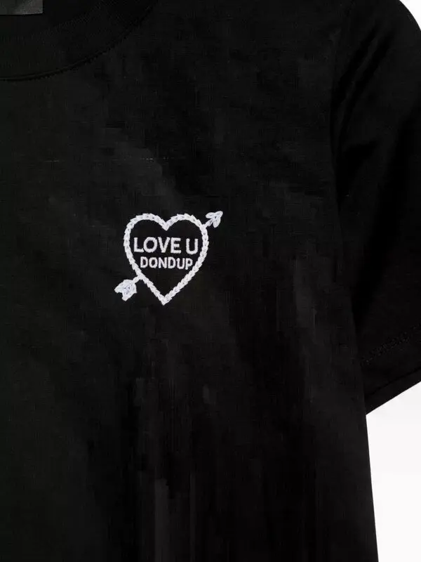 DONDUP Embroidered-heart T-shirt