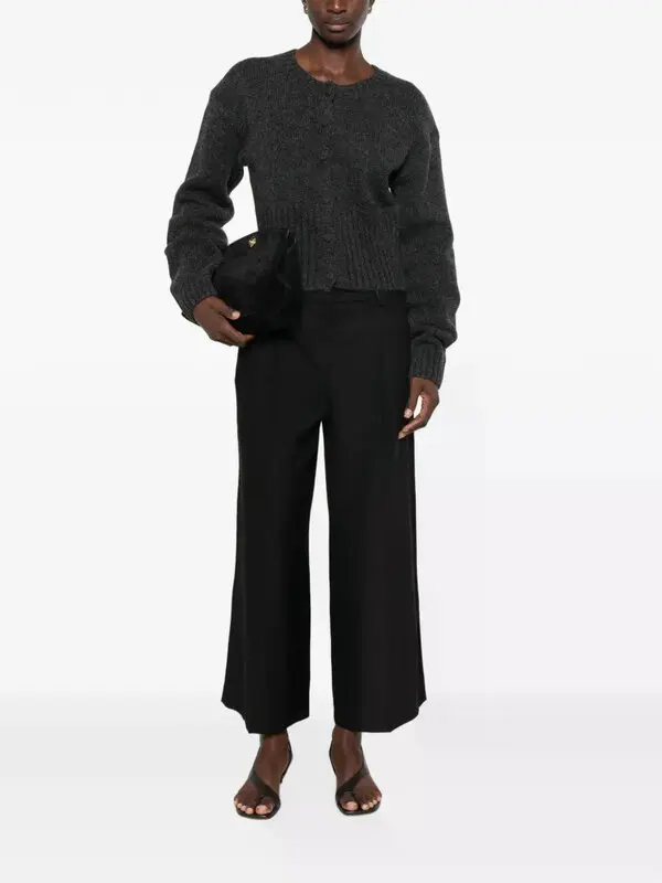 MAISON123 Pressed-crease Wide-leg Trousers