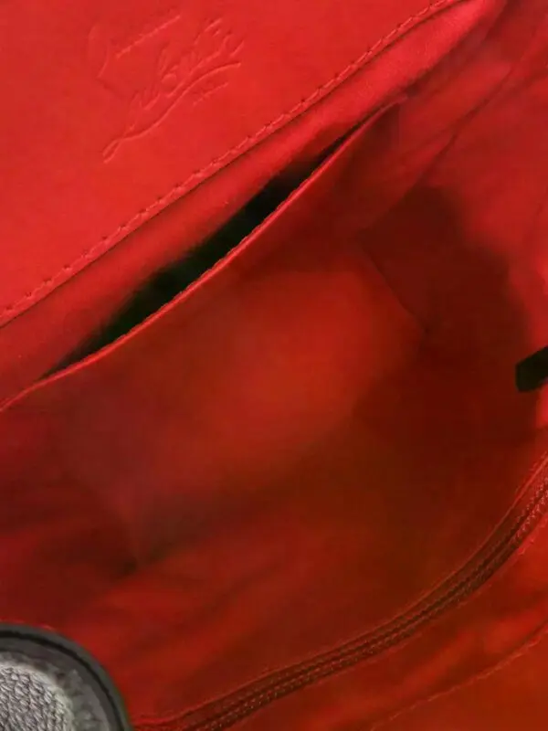 CHRISTIAN LOUBOUTIN 2010-2026 Bicolor Grained Calfskin Spike Explorafunk Backpack