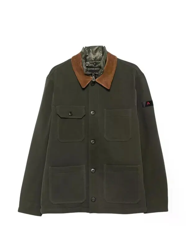 Peuterey Corduroy-collar Patch-pocket Coat