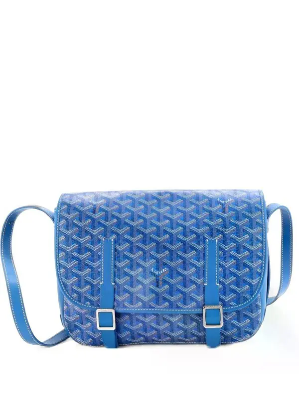 Goyard Belvedere Messenger Bag Coated Canvas Mm Crossbody Bag - Blue