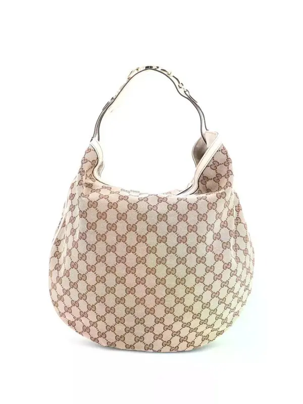 Gucci Wave Gg Canvas Hobo Bag - Brown