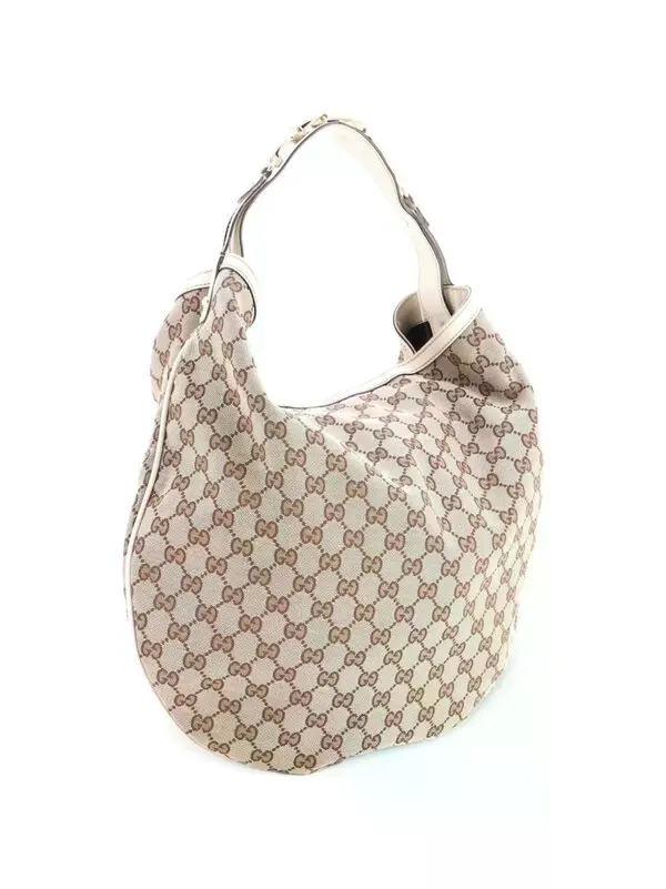 Gucci Wave Gg Canvas Hobo Bag - Brown