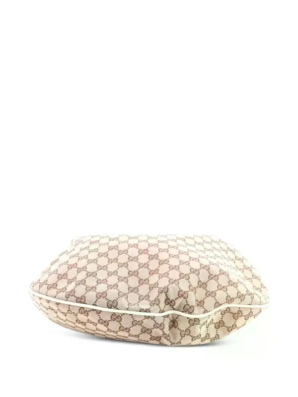 Gucci Wave Gg Canvas Hobo Bag - Brown