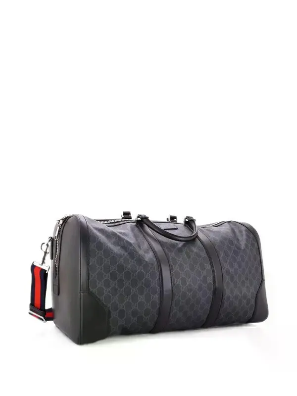 Gucci Convertible Duffle Bag Gg Coated Canvas Large Satchel