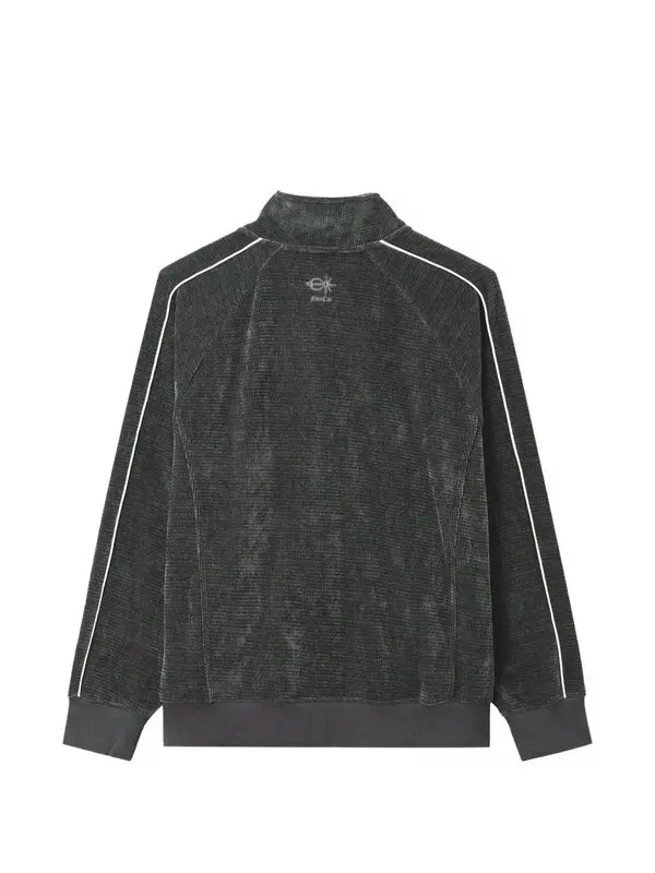 FIVE CM Corduroy-effect Frog-fastening Sweatshirt