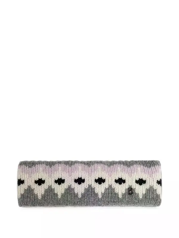 Bogner Intarsia-knit Headband - Grey