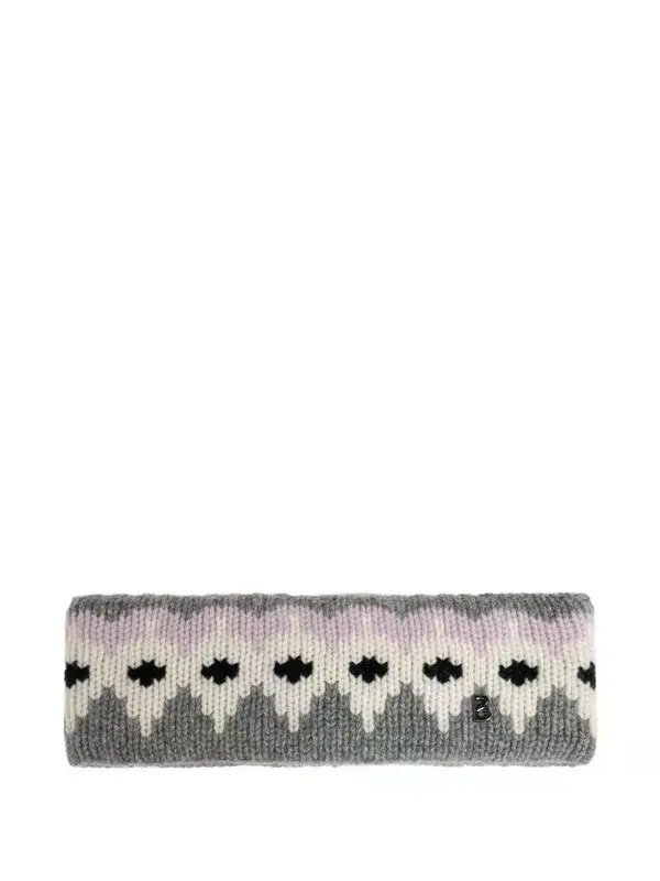 Bogner Intarsia-knit Headband - Grey