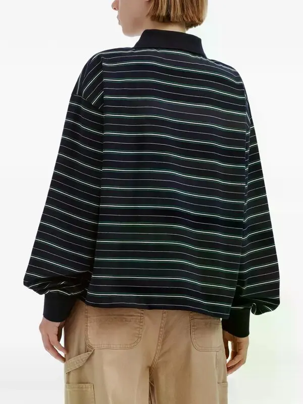 CHOCOOLATE Striped Polo Top