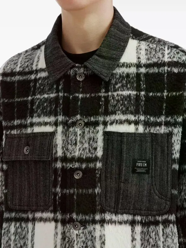 FIVE CM Check-pattern Patch-pocket Shirt