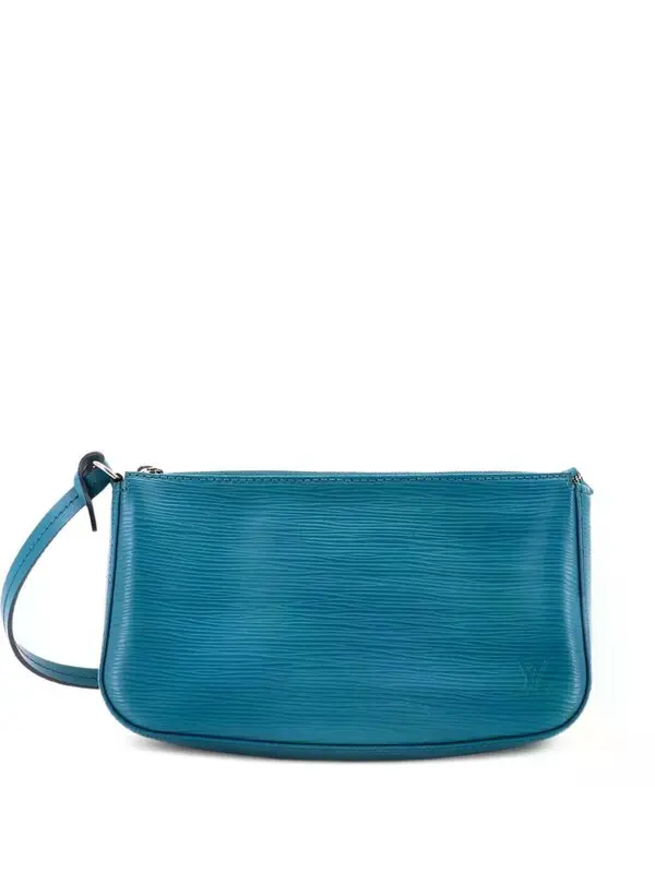 LOUIS VUITTON Epi Leather Pochette Accessoires Nm Clutch Bag - Blue