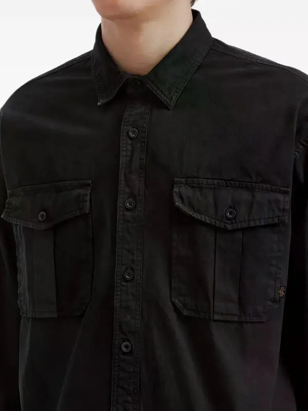 Izzue Patch-detail Flap-pocket Shirt