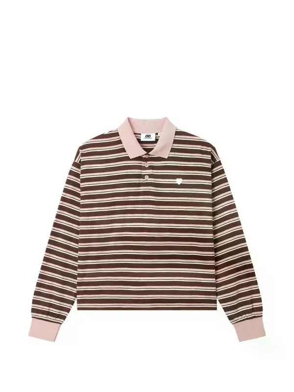 CHOCOOLATE Horizontal-stripe Polo Shirt