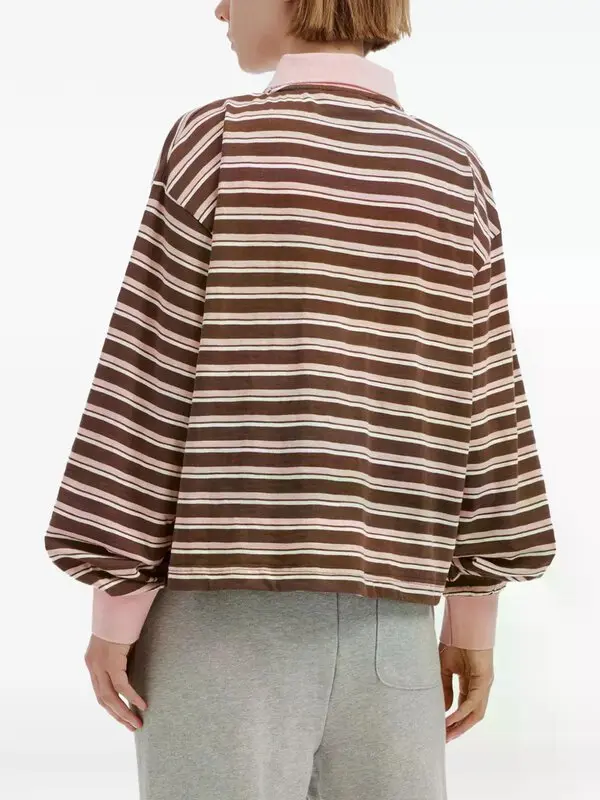 CHOCOOLATE Horizontal-stripe Polo Shirt
