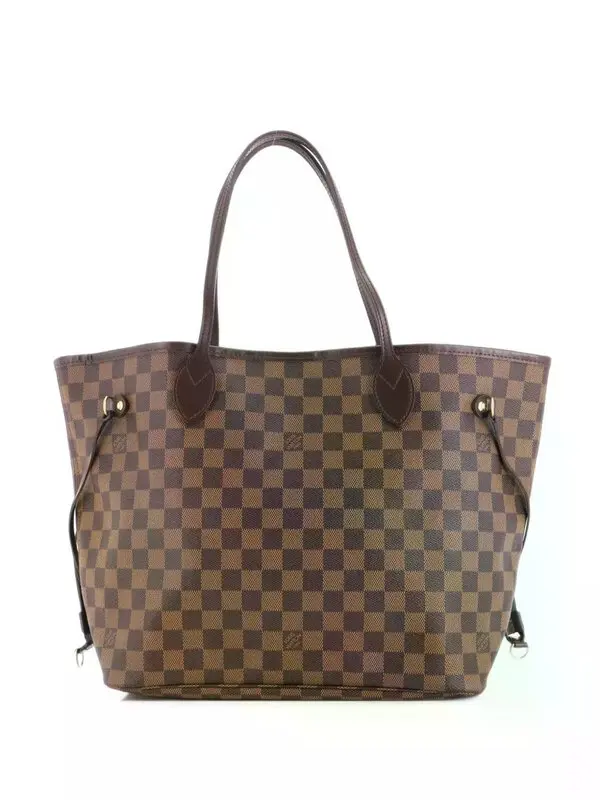 LOUIS VUITTON Damier Neverfull Mm Tote Bag - Brown