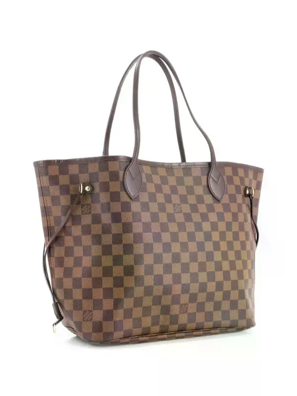 LOUIS VUITTON Damier Neverfull Mm Tote Bag - Brown
