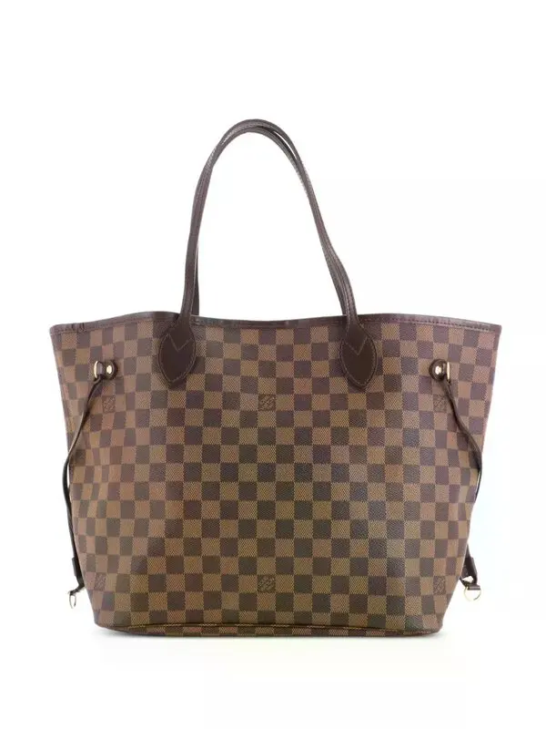 LOUIS VUITTON Damier Neverfull Mm Tote Bag - Brown