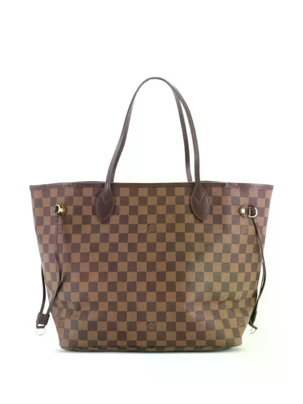 LOUIS VUITTON Damier Neverfull Mm Tote Bag - Brown