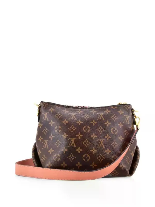 LOUIS VUITTON Braided Handle Beaubourg Monogram Canvas Mini Hobo Bag - Brown