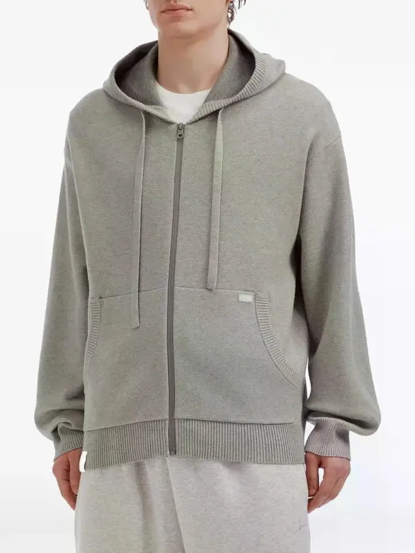Izzue Logo-print Zip-up Hoodie