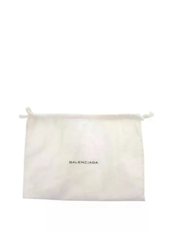 Balenciaga Leather Minaudiere Trapeze Clutch Bag