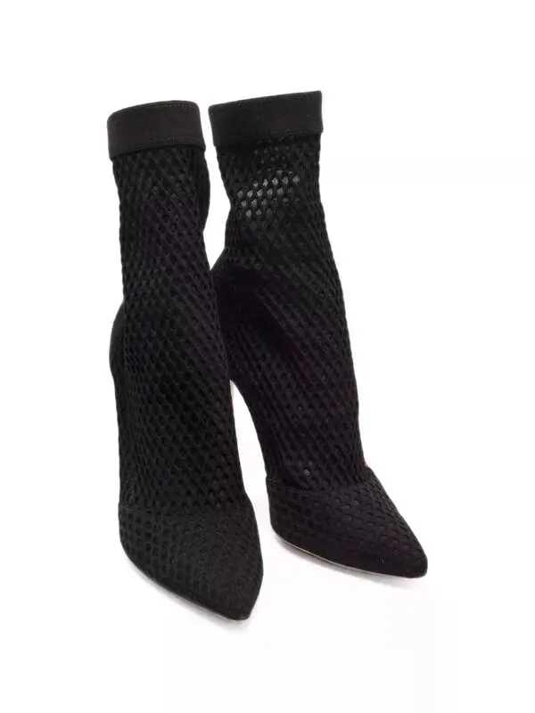 GIANVITO ROSSI Knit-fabric Ankle Boots