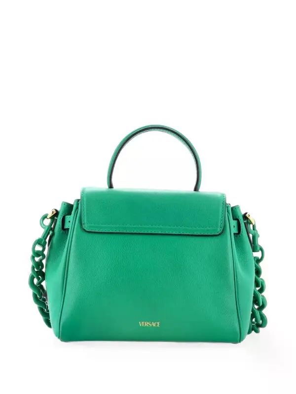 Versace La Medusa Top Handle Bag Leather Small Satchel