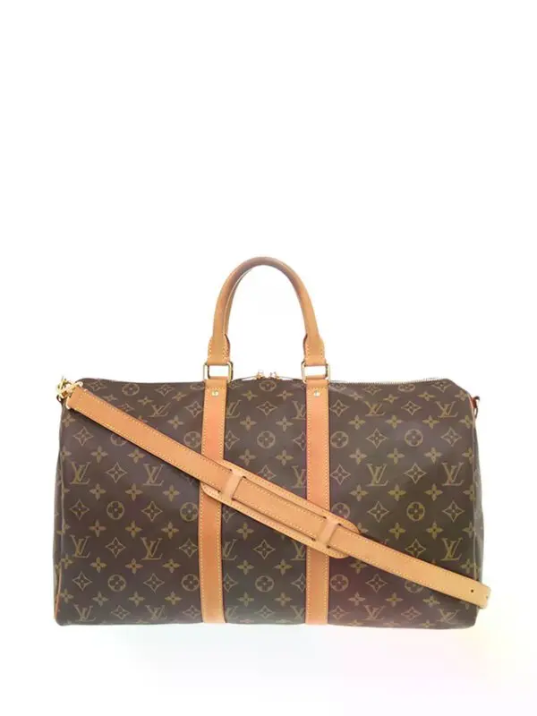 LOUIS VUITTON Monogram Keepall Bandouliere 45 Travel Bag