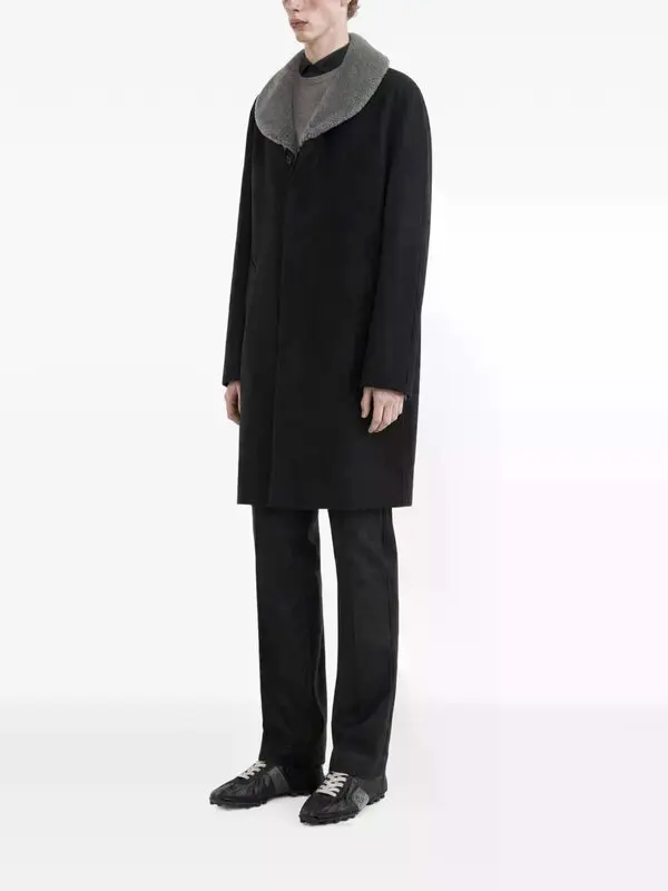 MAISON MARGIELA Shearling-collar Coat