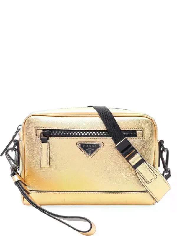Prada 2000s Saffiano Travel Shoulder Bag