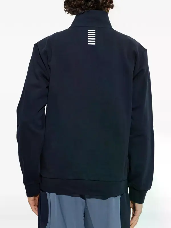 EA7 Logo-print Half-zip Sweatshirt