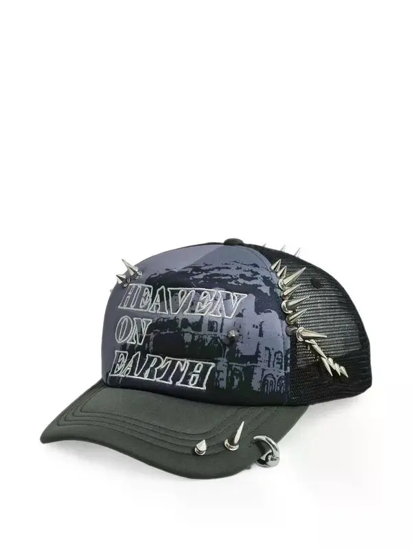 EREHWON The Dystopia Stud-embellished Trucker Cap - Black