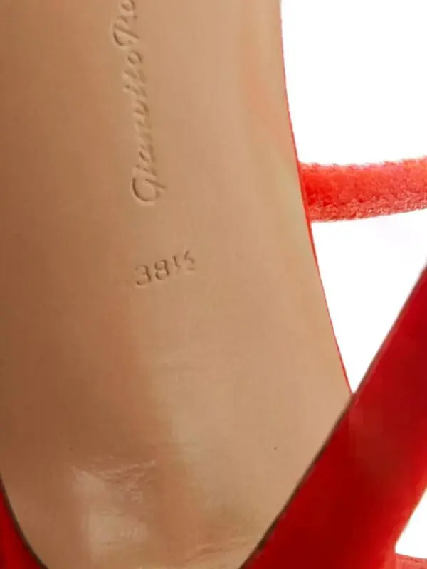 GIANVITO ROSSI Britney Velvet Slingback Sandals