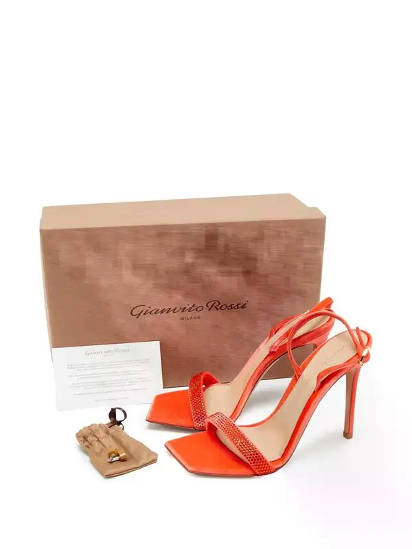 GIANVITO ROSSI Britney Velvet Slingback Sandals