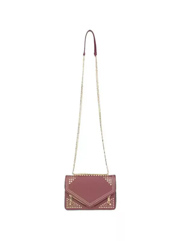 KAT MACONIE Evelyn Stud-embellished Shoulder Bag - Red