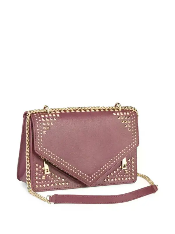 KAT MACONIE Evelyn Stud-embellished Shoulder Bag - Red