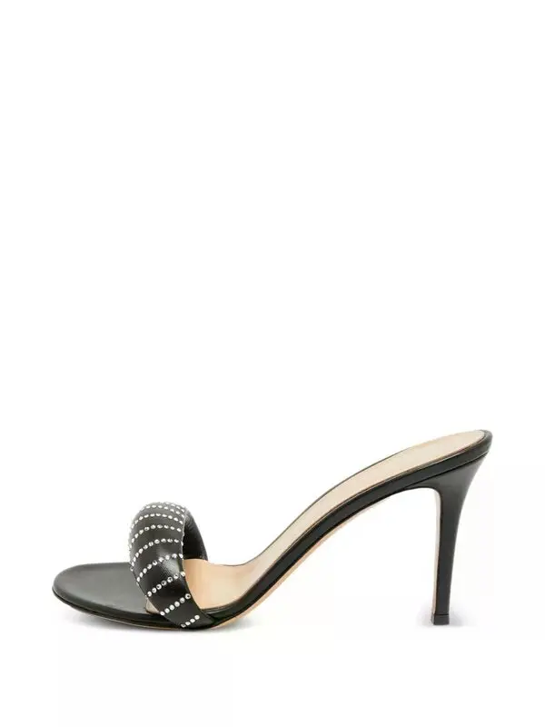 GIANVITO ROSSI Bijoux Crystal-embellished Sandals - Black