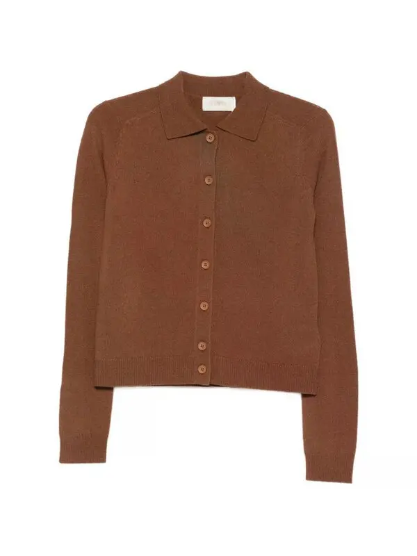 I BLUES Button-up Collared Cardigan