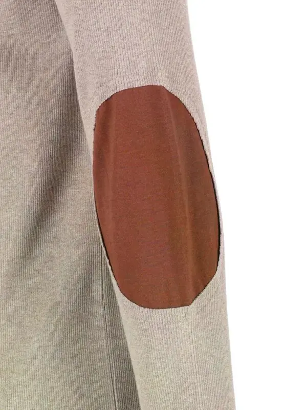 MAISON MARGIELA Elbow-patch Ribbed-knit Sweater