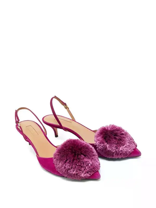 AQUAZZURA Powder Puff Slingback Pumps