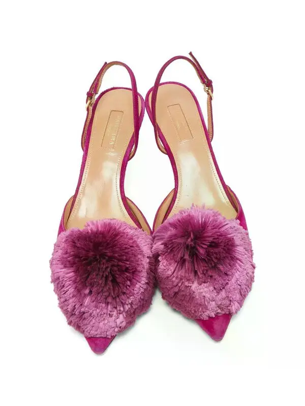 AQUAZZURA Powder Puff Slingback Pumps