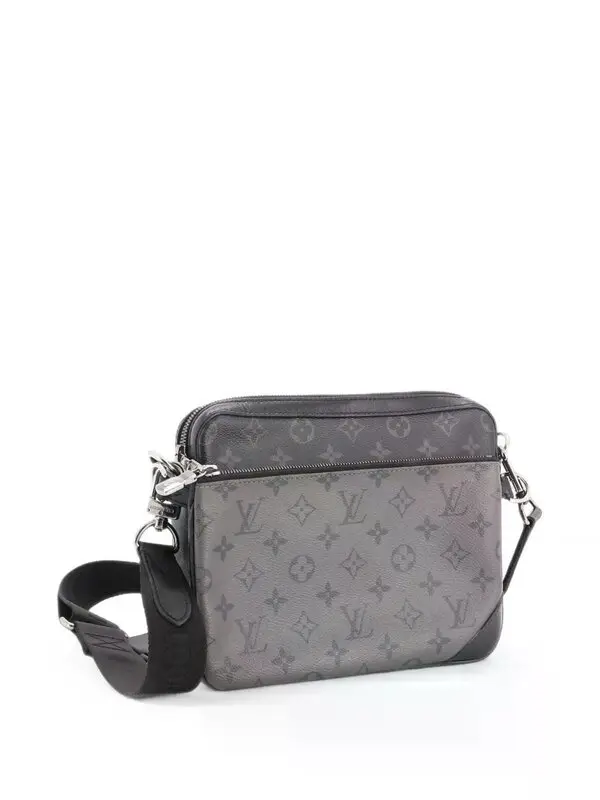 LOUIS VUITTON Trio Messenger Bag Reverse Monogram Eclipse Canvas Crossbody Bag