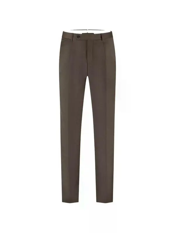 Incotex Pressed-crease Tailored Trousers - Brown
