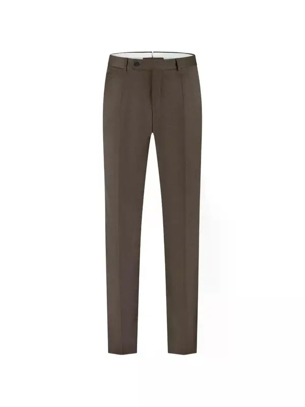 Incotex Pressed-crease Tailored Trousers - Brown